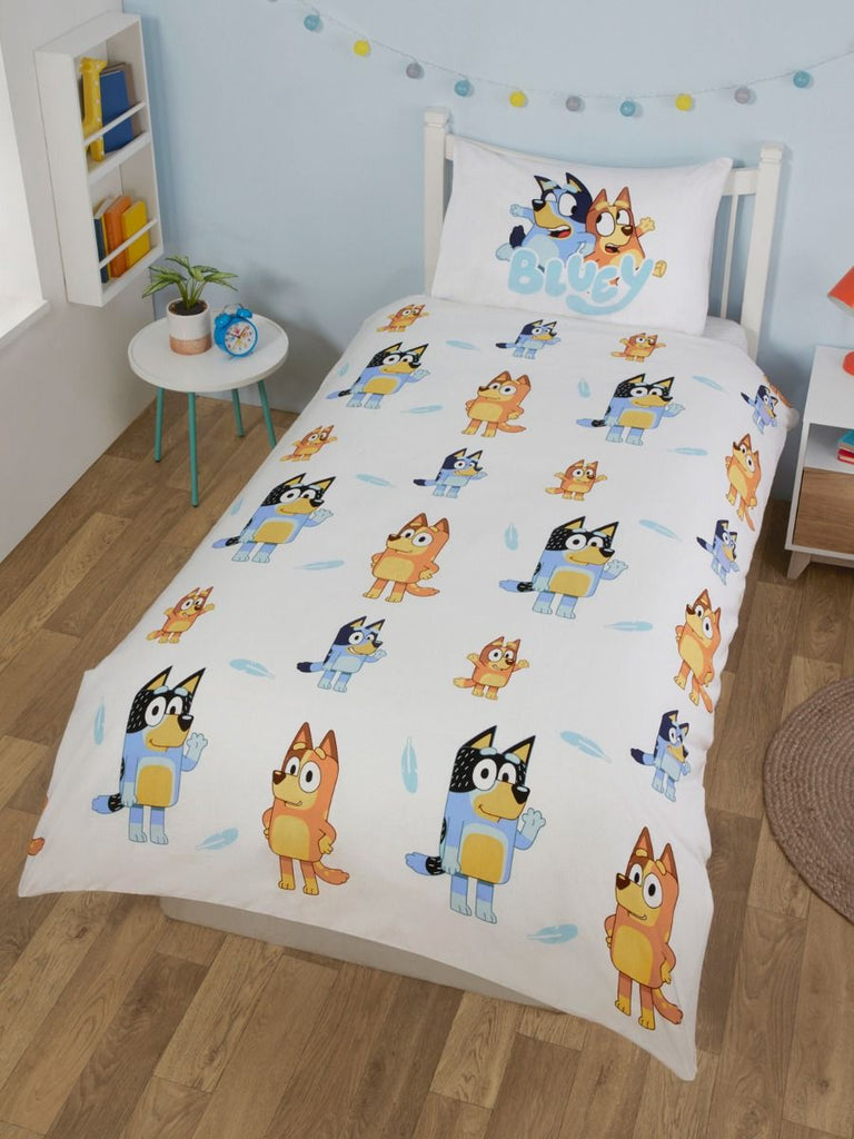 Bluey Family Cotton Single Quilt Cover Set – Kids Korna