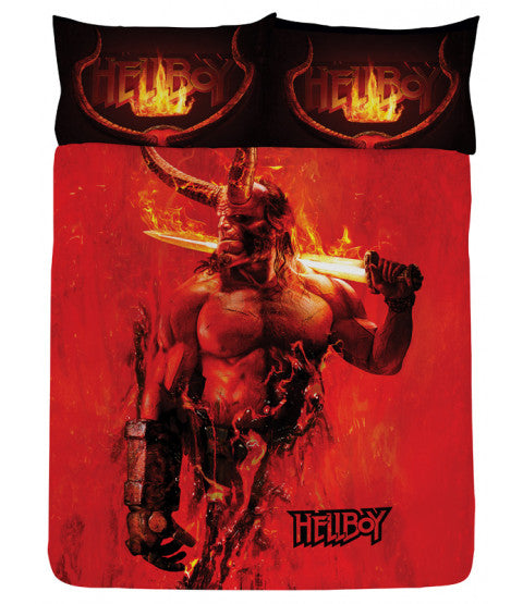Hellboy Flames Double to Queen Quilt Cover Set – Kids Korna